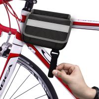 China Large Phone Bike Bag OEM Waterproof Rear Under Seat Reflective Strip Pouch For Cycling 7X6X5