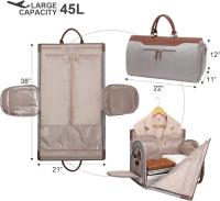 China Men Women 2 In 1 Hanging Suit Case Custom Duffel Travel Bag With Shoulder Strap for sale