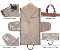 China Men Women 2 In 1 Hanging Suit Case Custom Duffel Travel Bag With Shoulder Strap for sale