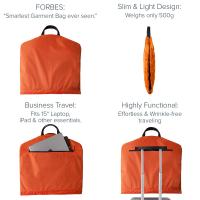 China 2 In 1 Garment Duffle Bag Carry On Mens Suit Hanger Zipper Pockets 1.1LBS for sale