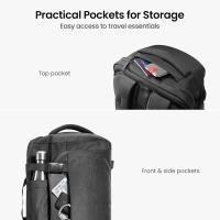 China Flight Approved Carry On Travel Bag Custom Black Big Capacity For Business Trip for sale