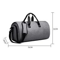 China Costume Rolling Duffel Bag With Garment Rack Shoe Compartment 51X30X31CM for sale