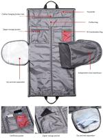 China Costume Rolling Duffel Bag With Garment Rack Shoe Compartment 51X30X31CM for sale