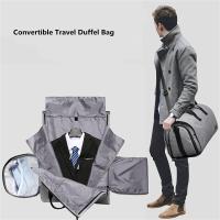 China Costume Rolling Duffel Bag With Garment Rack Shoe Compartment 51X30X31CM for sale