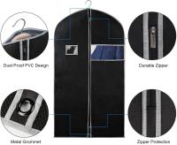 China Waterproof Custom Travel Garment Bag  For Mens Suit Wedding Dress Gown Multiple 24X60