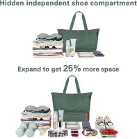 China Expandable Carry On Tote Weekender Gym Duffle Custom With Shoe Compartment And Wet Pocket for sale