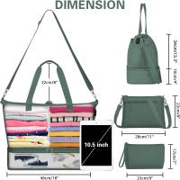 China Expandable Carry On Tote Weekender Gym Duffle Custom With Shoe Compartment And Wet Pocket for sale