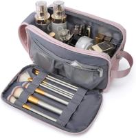 China Pink Dopp Kit Water Resistant Shaving Cosmetic Makeup Custom Travel Bag For Women for sale