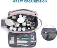 China Pink Dopp Kit Water Resistant Shaving Cosmetic Makeup Custom Travel Bag For Women for sale