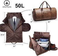 China 50L Leather Custom Travel Garment Bag Compartment Business Mens Suit ISO900 for sale