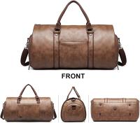 China 50L Leather Custom Travel Garment Bag Compartment Business Mens Suit ISO900 for sale
