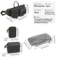 China Men'S Custom Waist Bag Sports Polyester Black 48.2x15.2x22.8CM for sale