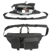 China Men'S Custom Waist Bag Sports Polyester Black 48.2x15.2x22.8CM for sale