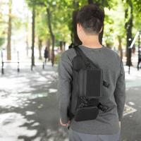 China Men'S Custom Waist Bag Sports Polyester Black 48.2x15.2x22.8CM for sale
