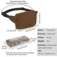 China MTB Motorcycle Cross Body Waist Belt Bag For Women Sling Shoulder Hiking 8.5X2.5X4.5