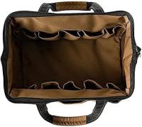 China Premium Heavy Duty 14inch Tote Wide-Mouth Custom Travel Tool Bag for sale