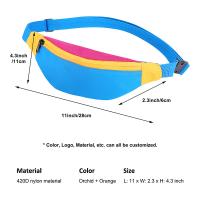 China Strap Sling Waist Bag Women'S Nylon Fanny Pack 420D 11X2.3X4.3 Inch for sale