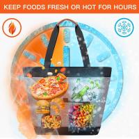 China Transport Large Insulated Reusable Grocery Tote Picnic Custom Travel Cooler Bag For Cold Or Hot Food for sale