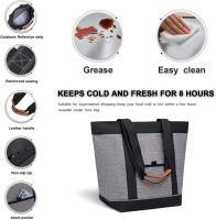 China Transport Large Insulated Reusable Grocery Tote Picnic Custom Travel Cooler Bag For Cold Or Hot Food for sale