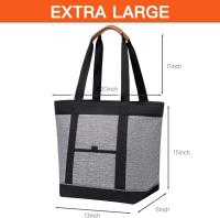 China Transport Large Insulated Reusable Grocery Tote Picnic Custom Travel Cooler Bag For Cold Or Hot Food for sale
