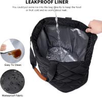 China Transport Large Insulated Reusable Grocery Tote Picnic Custom Travel Cooler Bag For Cold Or Hot Food for sale