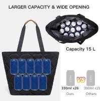 China Transport Large Insulated Reusable Grocery Tote Picnic Custom Travel Cooler Bag For Cold Or Hot Food for sale