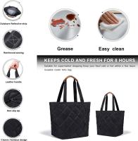 China Transport Large Insulated Reusable Grocery Tote Picnic Custom Travel Cooler Bag For Cold Or Hot Food for sale