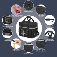 China 40L Portable Waterproof Insulated Cooler Bag Dual Compartments For Beach Camping Picnic for sale
