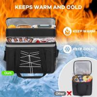 China 40L Portable Waterproof Insulated Cooler Bag Dual Compartments For Beach Camping Picnic for sale