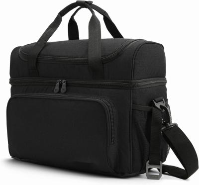 China Extra Large Insulated Black Picnic Camping Beach Work Custom Travel Cooler Bag for sale