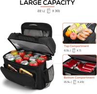 China Extra Large Insulated Black Picnic Camping Beach Work Custom Travel Cooler Bag for sale