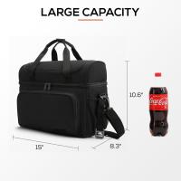China Extra Large Insulated Black Picnic Camping Beach Work Custom Travel Cooler Bag for sale