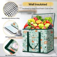 China Reusable Grocery Custom Travel Cooler Bag Heavy Duty Large Collapsible Insulated for sale