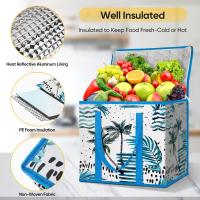 China Heavy Duty cool duffle bags Insulated Reusable Grocery Collapsible Cooler For Travel for sale