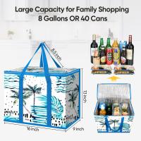 China Heavy Duty cool duffle bags Insulated Reusable Grocery Collapsible Cooler For Travel for sale