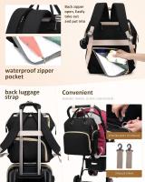 China Large Stylish Waterproof Mommy Dad Custom Travel Bag with Changing Pad Pacifier Case for sale