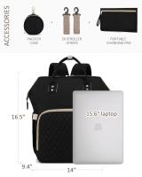China Large Stylish Waterproof Mommy Dad Custom Travel Bag with Changing Pad Pacifier Case for sale