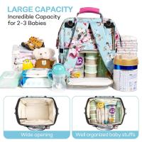 China Durable Multifunction Nappy Custom Travel Diaper Bag Large Capacity Waterproof for Mommy and Dad for sale