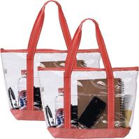 China 14 Inch Custom Shopping Bags With Logo Pvc Clear Tote Bag Stadium Outdoor Pool for sale