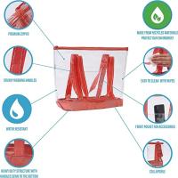 China 14 Inch Custom Shopping Bags With Logo Pvc Clear Tote Bag Stadium Outdoor Pool for sale