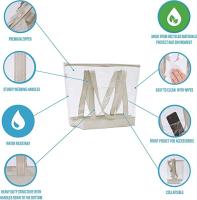 China Clear Custom Shopping Bags Carrier Transparent PVC Tote Bag Stadium Outdoor Beach 14x5x13