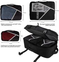 China 40L Flight Approved Luggage Carry On Water Resistant Weekender Overnight Bag for 17 inch Laptop for sale