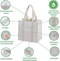 China Heavy Duty Canvas Shopping Bag With Pockets Zip Codycross Grocery Eco Friendly for sale