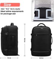 China 40L Flight Approved Luggage Carry On Water Resistant Weekender Overnight Bag for 17 inch Laptop for sale