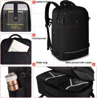China 40L Flight Approved Luggage Carry On Water Resistant Weekender Overnight Bag for 17 inch Laptop for sale