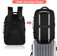 China 40L Flight Approved Luggage Carry On Water Resistant Weekender Overnight Bag for 17 inch Laptop for sale