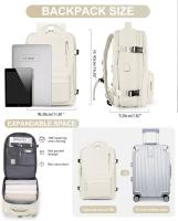 China Beige Large Airline Approved Carry On Waterproof Business Work Custom Travel Bag for Women Men for sale