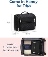 China Portable Cosmetic Large Capacity Door Room Essentials Custom Travel Bag With Hanging Hook for sale