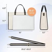 China 16x11.7x5.1 Canvas Laptop Tote Bag , Work Shoulder Bags For Travel Shopping for sale