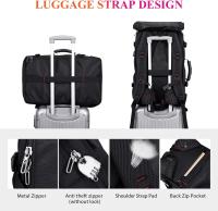 China Black Large Capacity Airline Convertible Nylon Carry on Customizable Duffle Bags for Men for sale